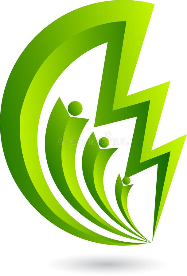 Power logo stock vector. Illustration of conceptual, blue - 19191215