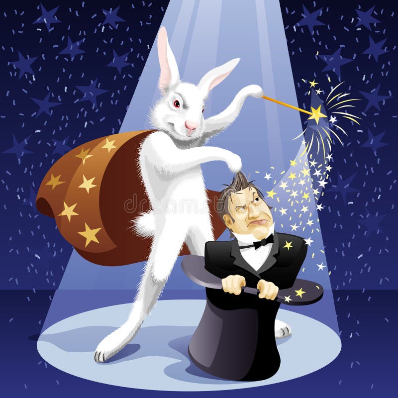 Magician stock vector. Illustration of illusionist, show - 20849734