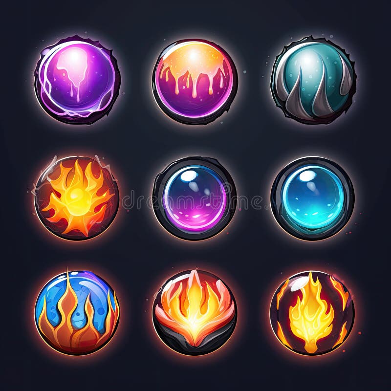 Realistic Magic Sphere Game Ai Generated Stock Image - Image of ...