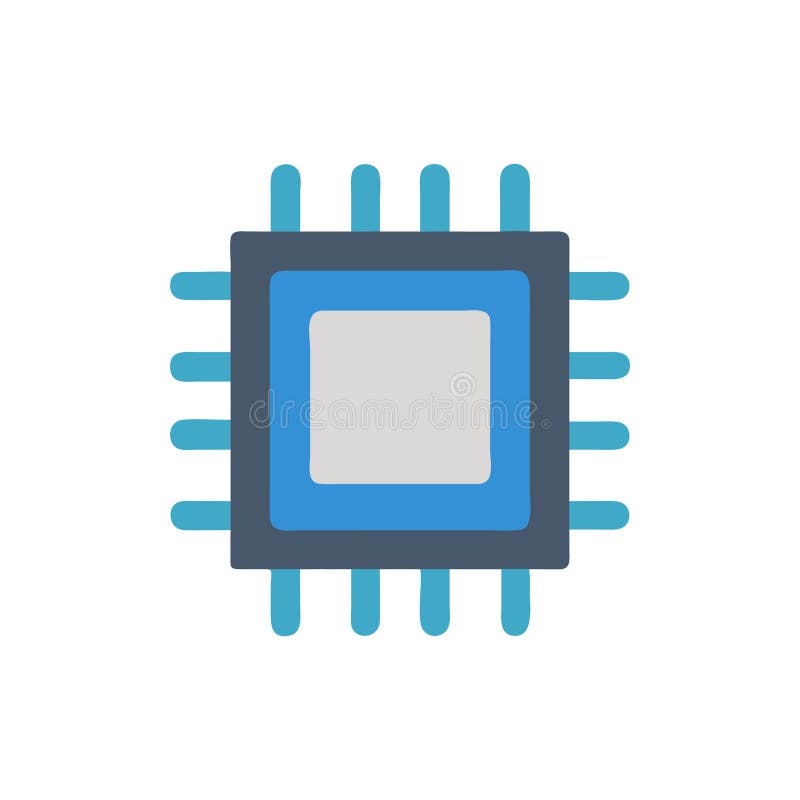 Power Management IC Icon Design Stock Illustration - Illustration of ...