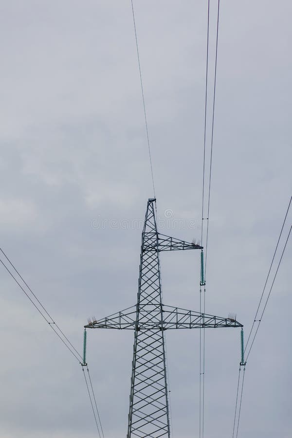 Power Mast for High Voltage Stock Photo - Image of light, energy: 216459598