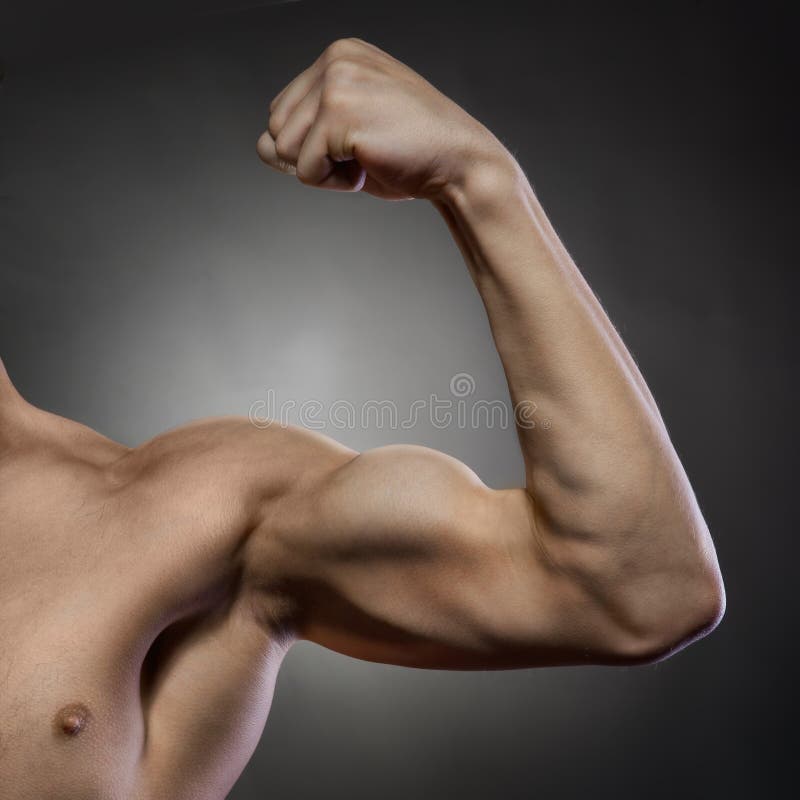 Power mens hand on black stock image. Image of muscle - 18369553