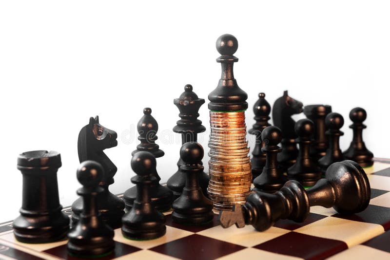 Power of the Money Chess Concept Stock Photo - Image of currency, chess ...