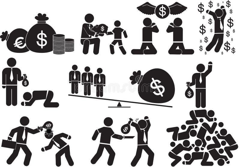 Power money stock illustration. Illustration of figure - 50990289