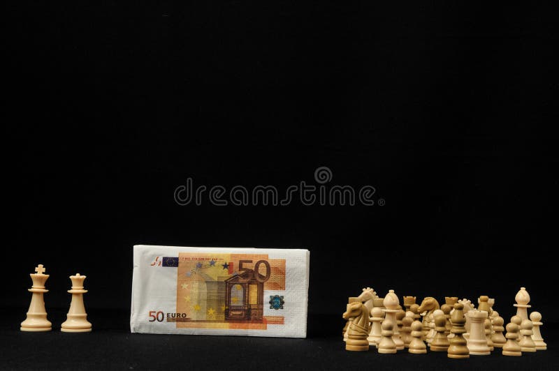 Power of the Money stock photo. Image of chess, white - 172420154