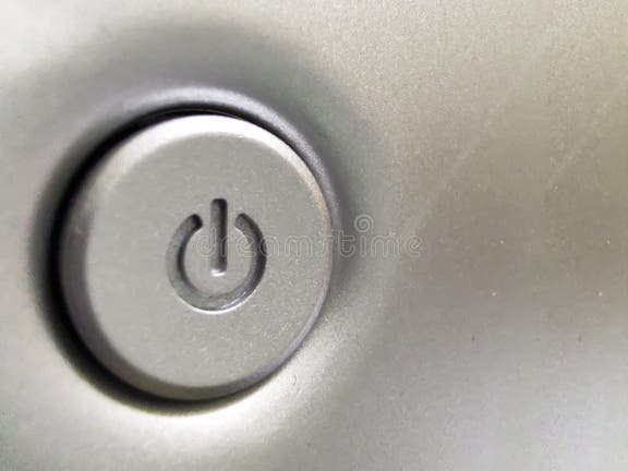 A Power Off Button in a Device Stock Photo - Image of macro, high ...