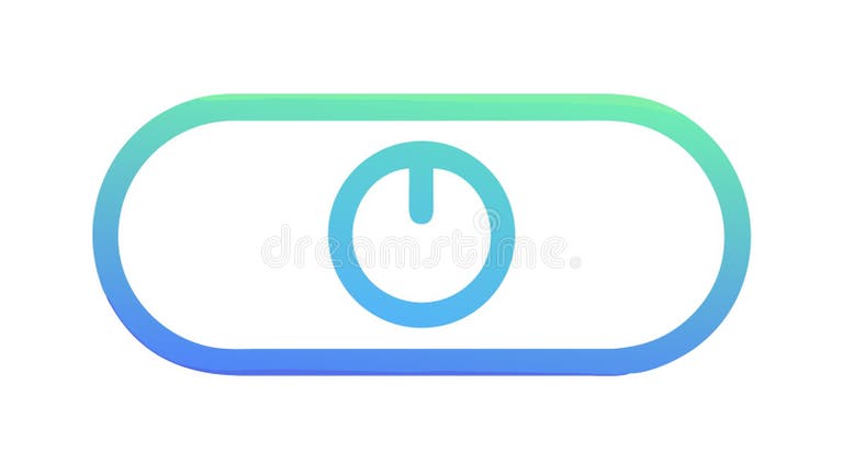 Power on Off Button Icon: Control Functionality Vector Design ...