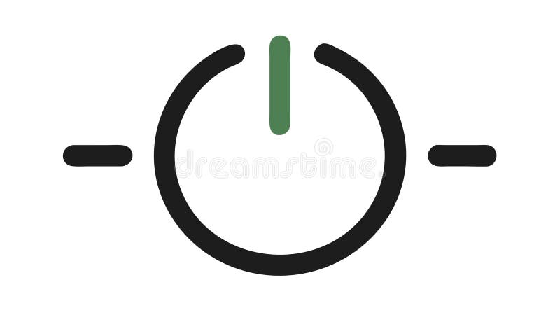 Power on Off Button Icon Representing Device Control or Status , Vector ...