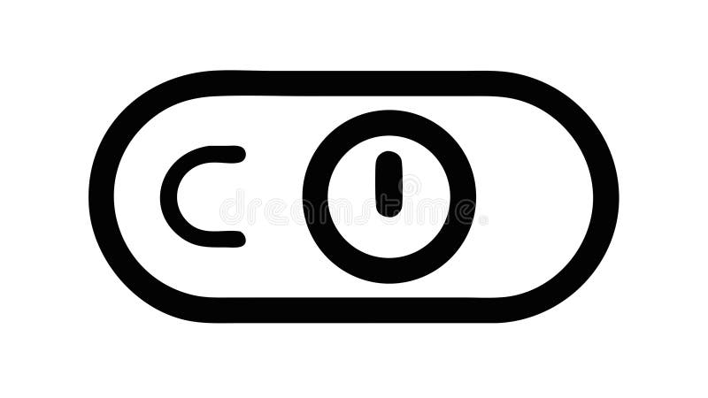 Power on Off Button Outline Icon, Control and Activation, Vector Design ...
