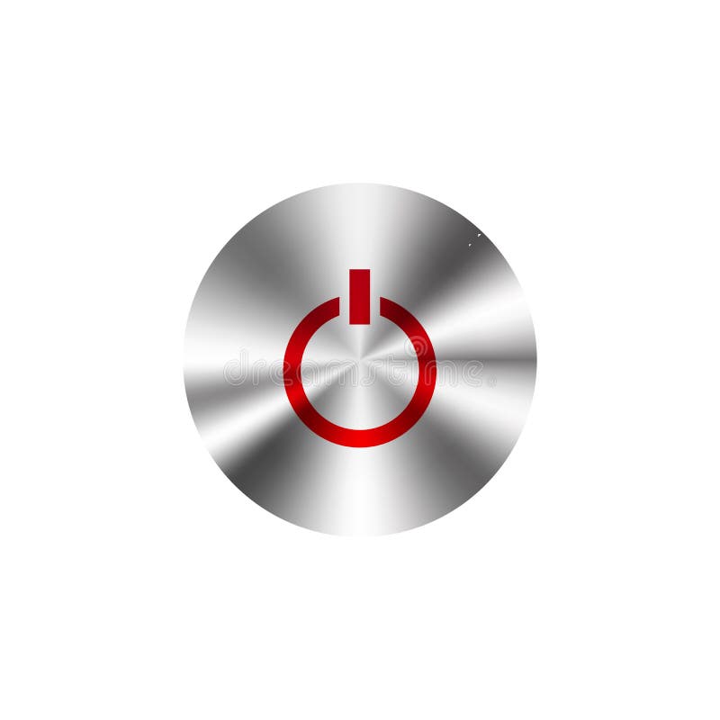 Power Off Icon Isolated on White Background from Basic Ui Collection ...