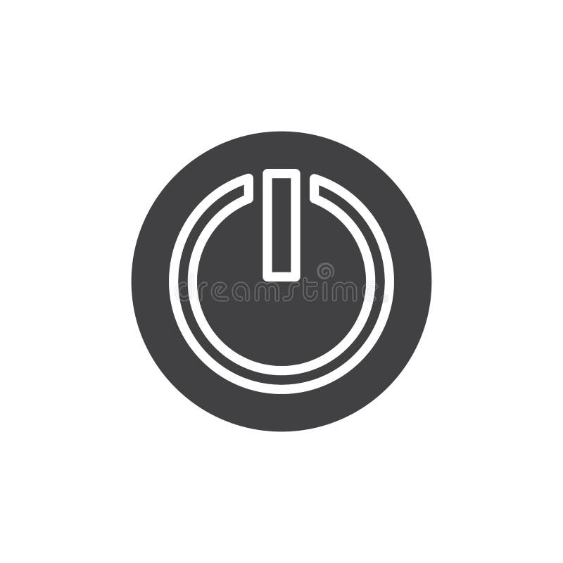 Power Off or Power on Button Icon Vector Stock Vector - Illustration of ...