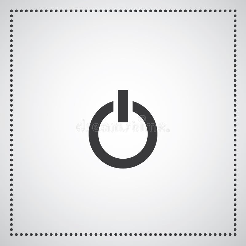 Power switch off icon set stock vector. Illustration of light - 89764837