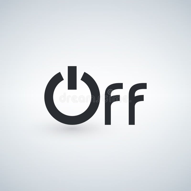 On/Off glossy icon stock vector. Illustration of form - 21293735