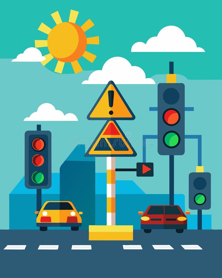 During a Power Outage the Solarpowered Traffic Signals Remain Unaffected Keeping Intersections ...
