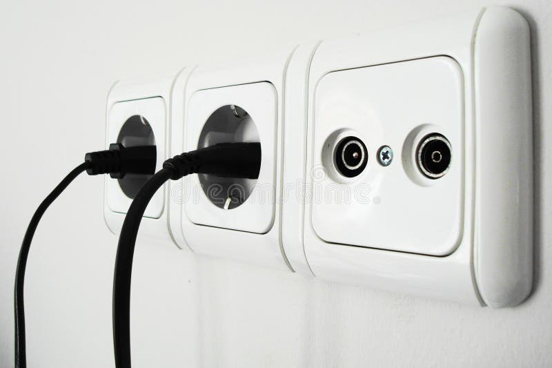 Power outlet stock photo. Image of electricity, white - 3219224