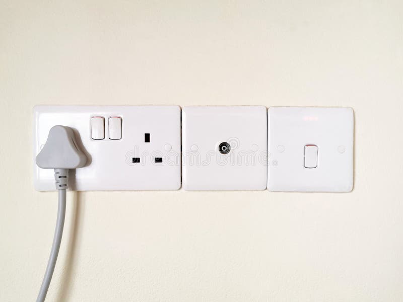 Power Outlet Including Electric Socket, Antenna Socket, Switches with a ...