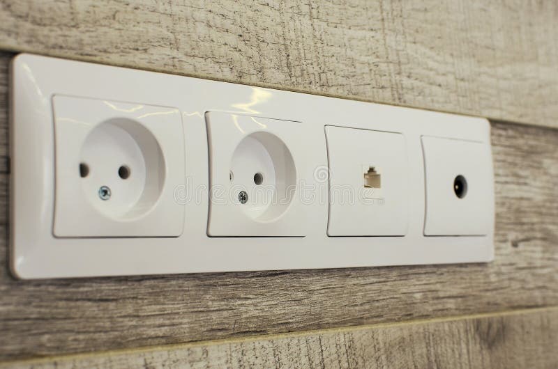Power Outlet Including Electric Socket, Antenna Socket, Switches with a ...