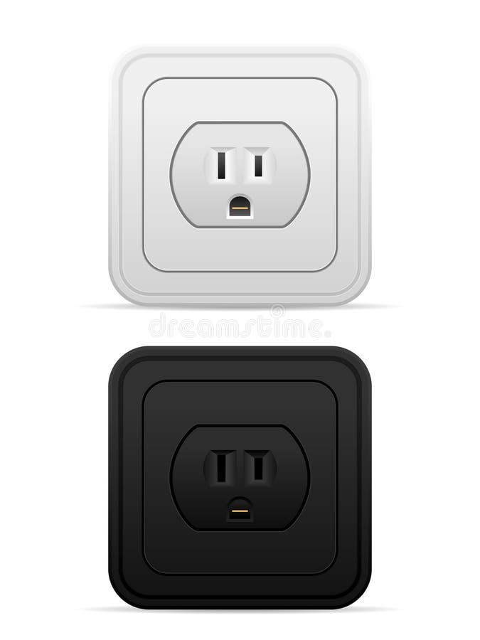 Power outlet set stock illustration. Illustration of electric - 81779033