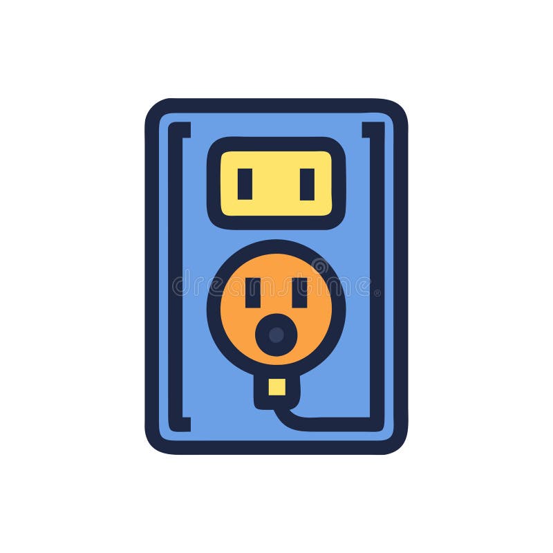 Power Outlet Symbol for Electrical Connectivity Stock Vector ...