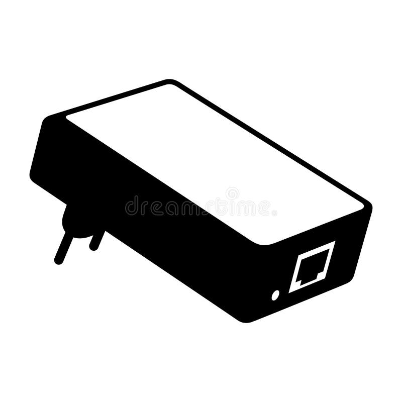 Power over Ethernet symbol stock vector. Illustration of pictogram ...