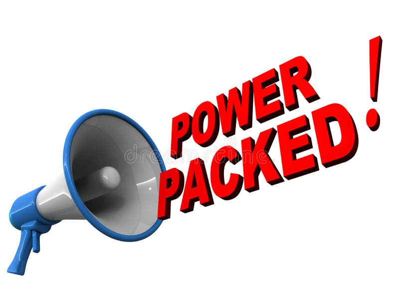 Power packed stock illustration. Illustration of loud - 49623702