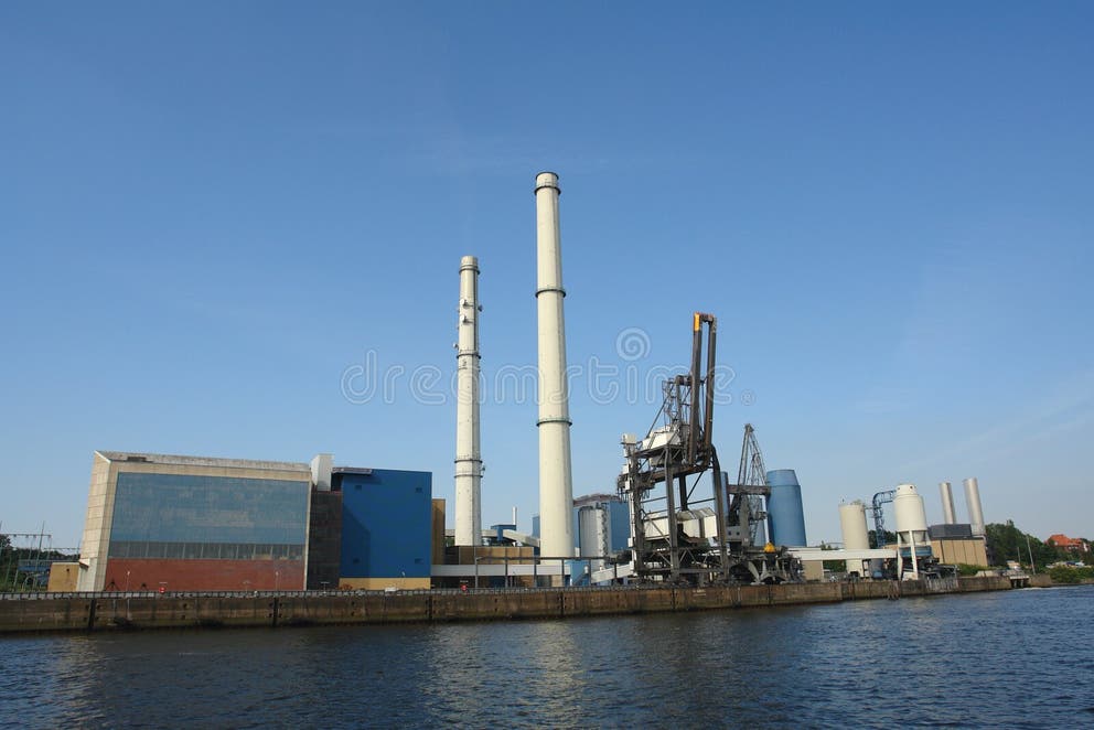 Power plant stock image. Image of generation, stack, coal - 1046895