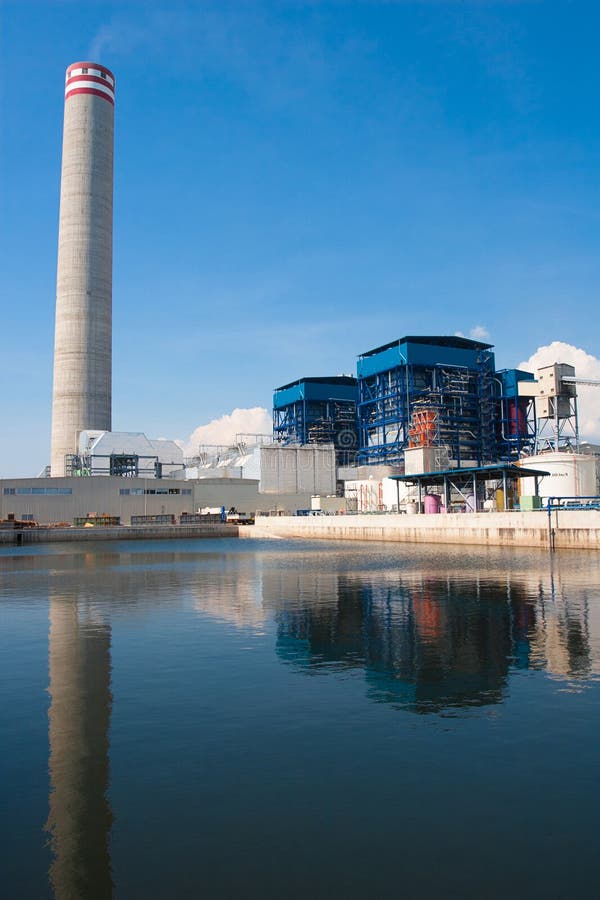 Power Generator Plant in the Industrial Estate Stock Photo - Image of ...