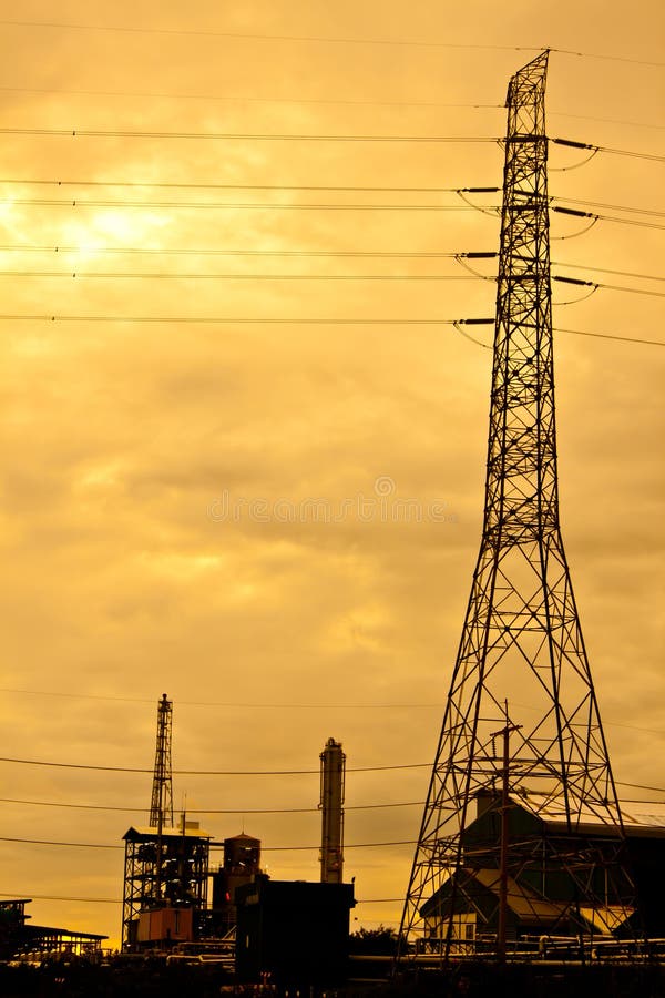 236 Gas Turbine Electrical Power Plant Sunset Stock Photos - Free ...
