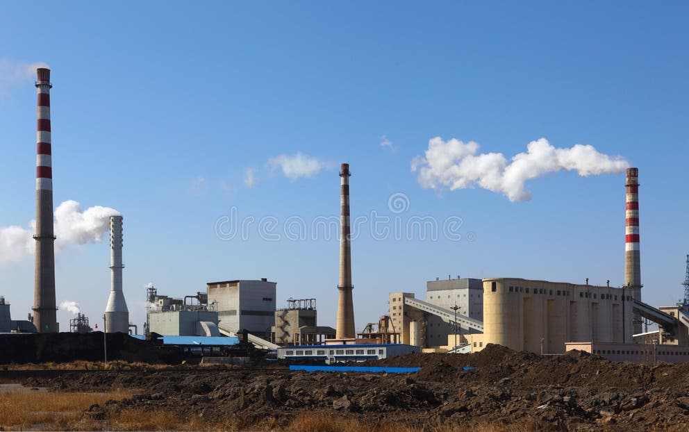 Power plant stock image. Image of grey, generating, port - 24389709