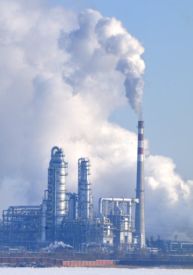 Power plant chimney stock image. Image of power, plants - 28841943