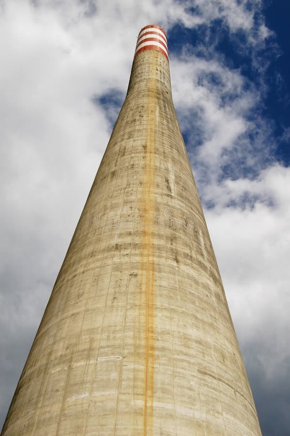 Power Plant Chimney stock image. Image of electricity - 4256325