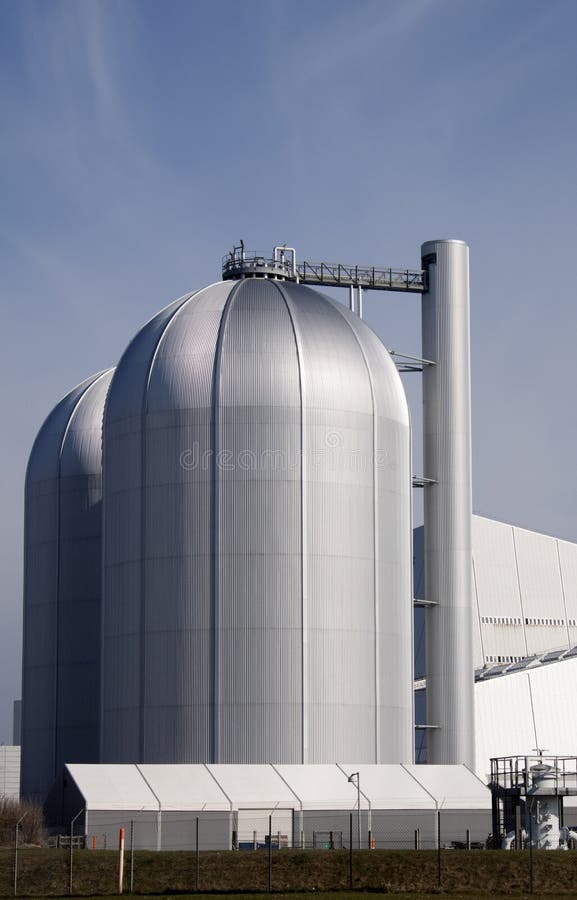 Power plant cylinder stock image. Image of dioxide, refinery - 8979357