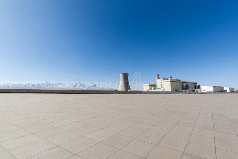 Power Plant with Empty Brick Floor Stock Photo - Image of power, coal ...