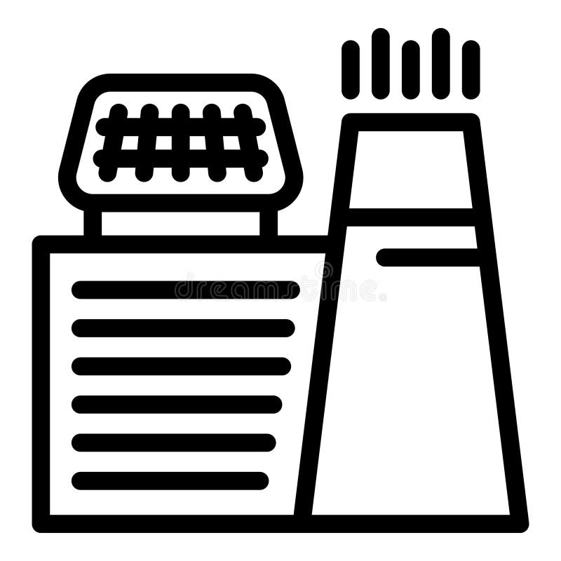 Power Plant Energy Icon Outline Vector. House Dynamo Stock Vector ...