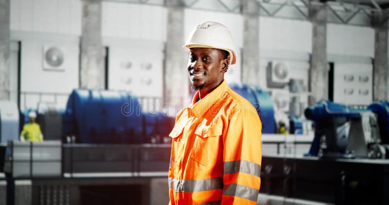 Power Plant Engineer Worker. Industrial Maintenance Stock Image - Image ...