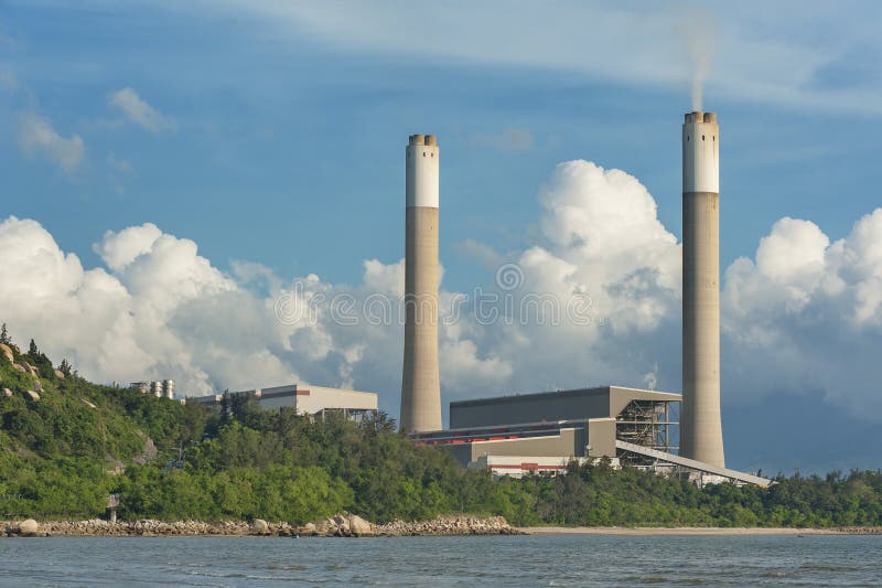 Power plant stock image. Image of plant, electric, construction - 81439189