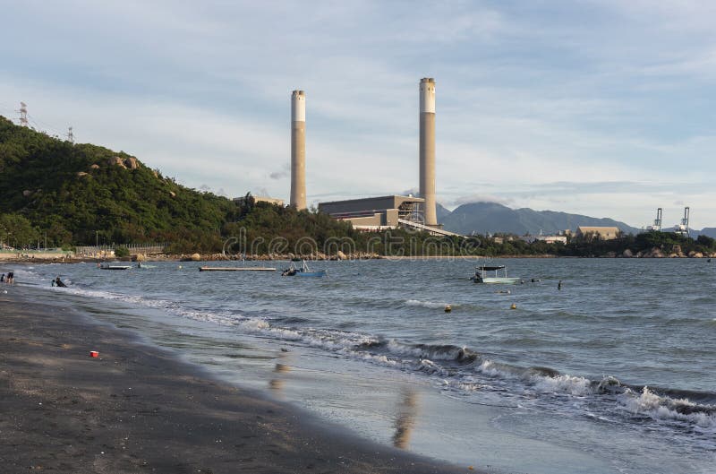 Power plant stock image. Image of industrial, architecture - 193779667