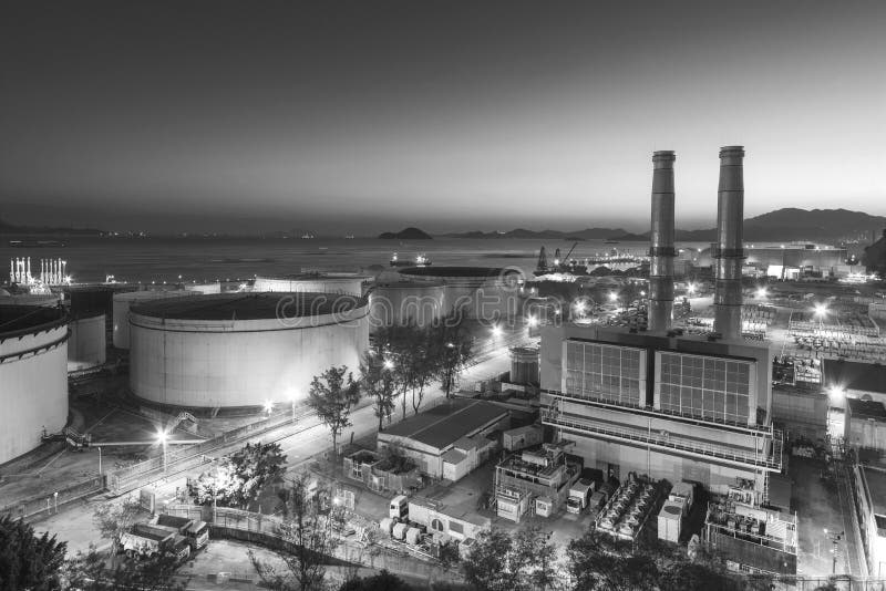 Power plant in Hong Kong stock photo. Image of coal - 159301250