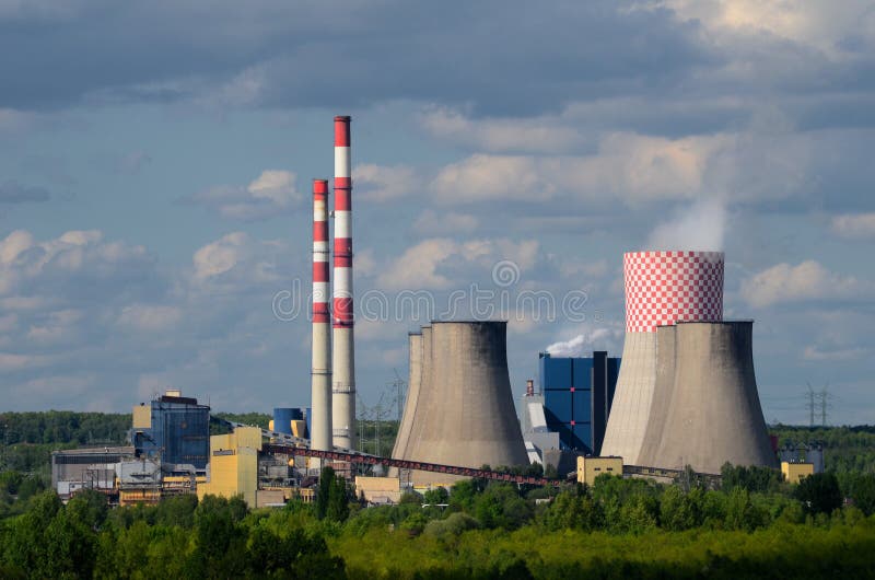 Power Plant Lagisza in Poland Stock Photo - Image of power, coal: 87155616