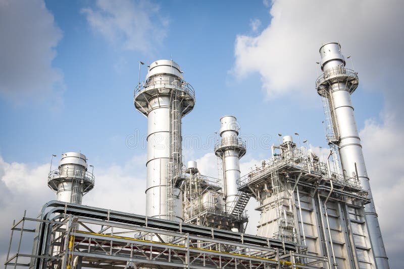 Power plant by natural stock image. Image of line, chimney - 171024751