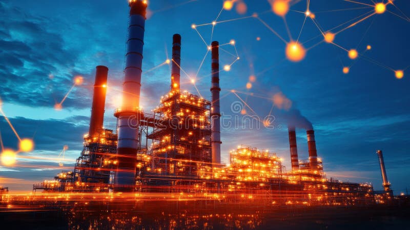 Power Plant Operations Managed by Electrical Engineers Stock ...