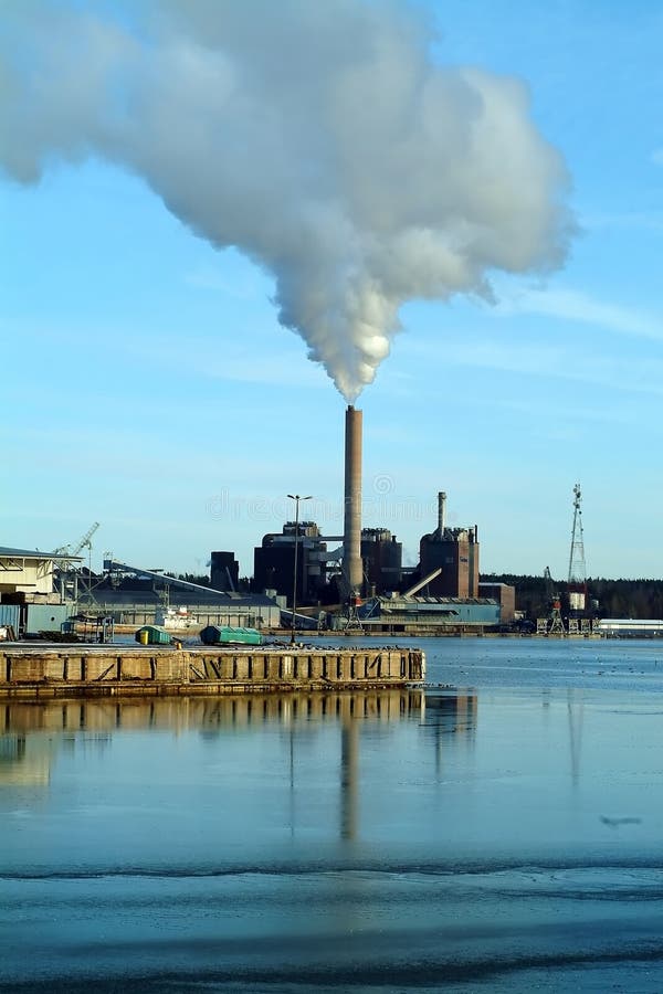 Power plant polluting stock photo. Image of environmental - 1964202