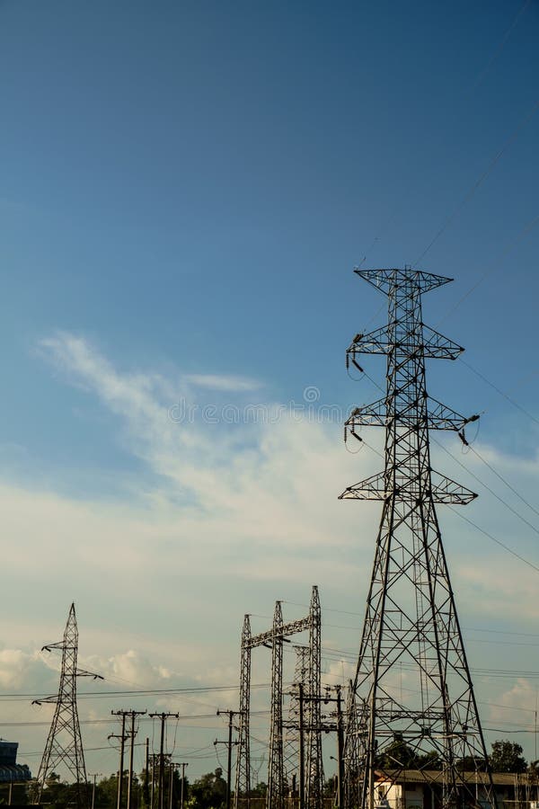 Power plant stock photo. Image of grid, distribution - 67642836