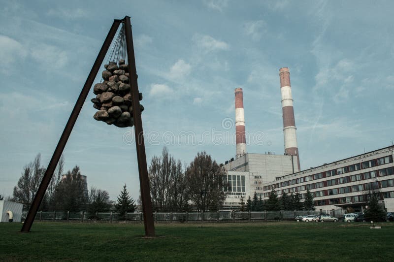 Soviet power plant stock image. Image of industry, architecture - 107278307