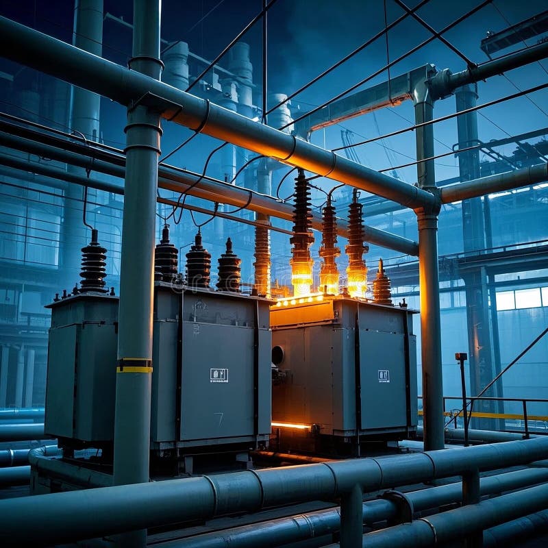 Power Plant Voltage Equipment, Voltage Lines, Etc. Showcase Modern ...