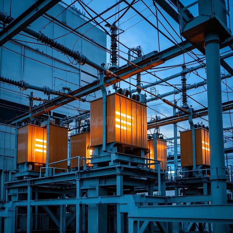 Power Plant Voltage Equipment, Voltage Lines, Etc. Showcase Modern ...