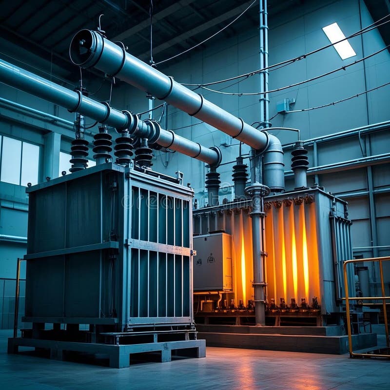 Power Plant Voltage Equipment, Voltage Lines, Etc. Showcase Modern ...