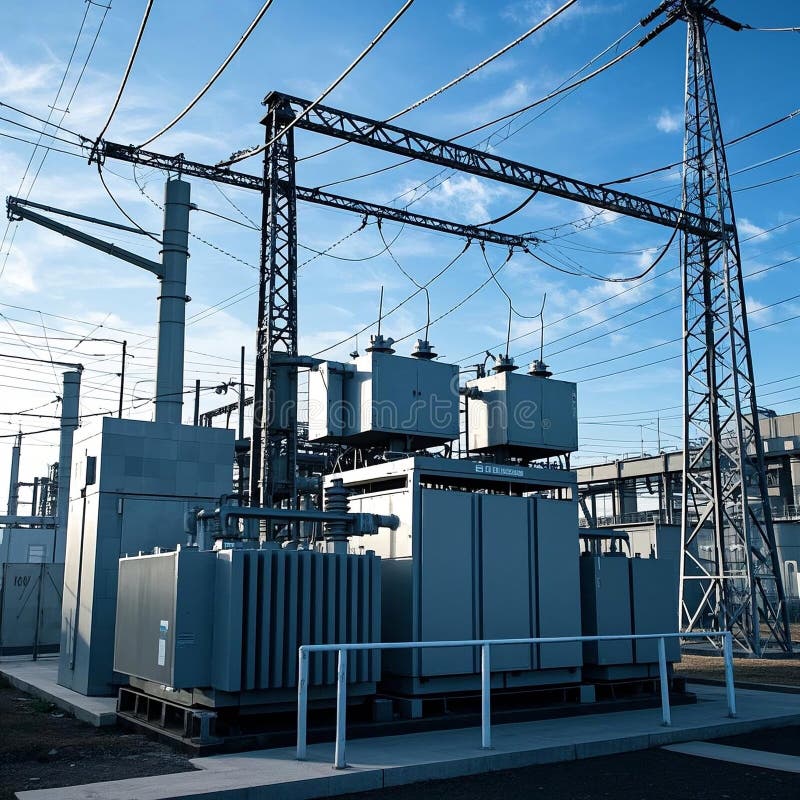 Power Plant Voltage Equipment, Voltage Lines, Etc. Showcase Modern ...