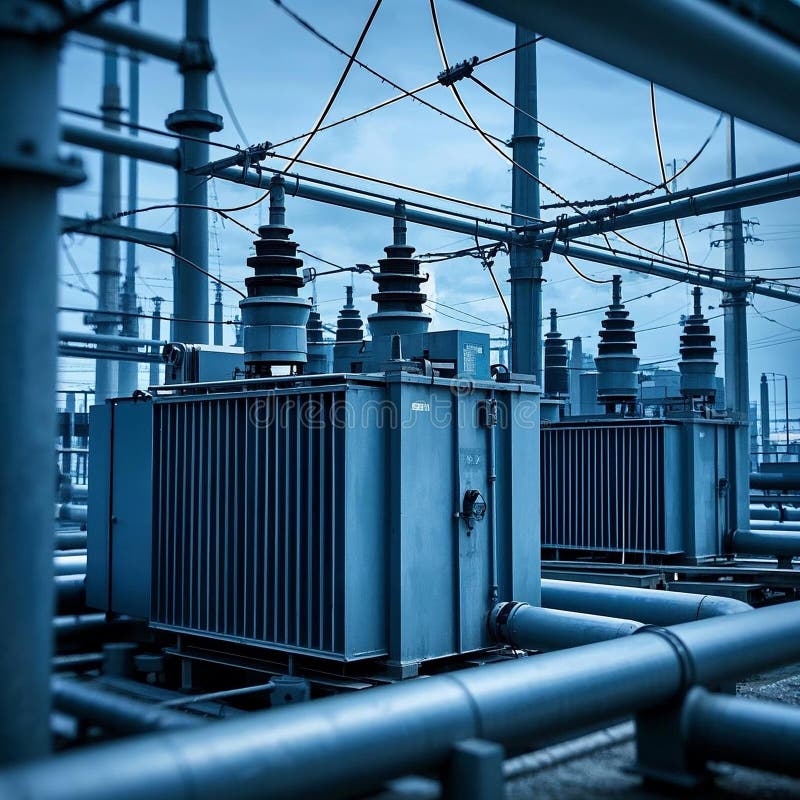 Power Plant Voltage Equipment, Voltage Lines, Etc. Showcase Modern ...
