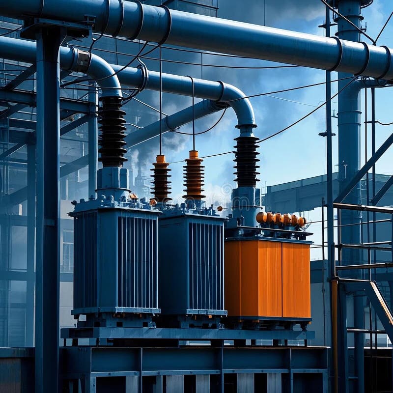 Power Plant Voltage Equipment, Voltage Lines, Etc. Showcase Modern ...